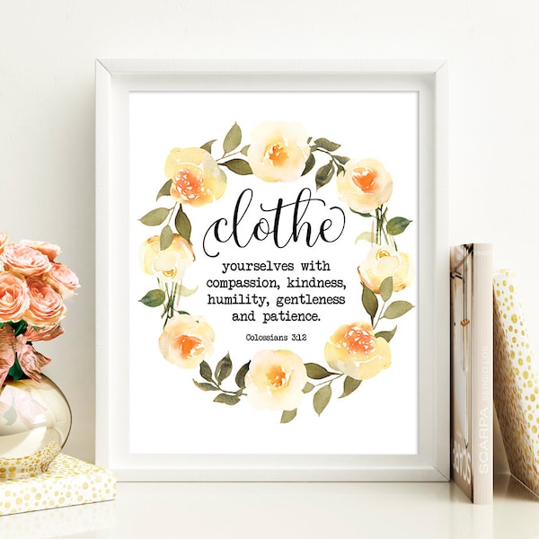 Colossians 3 12 - Etsy