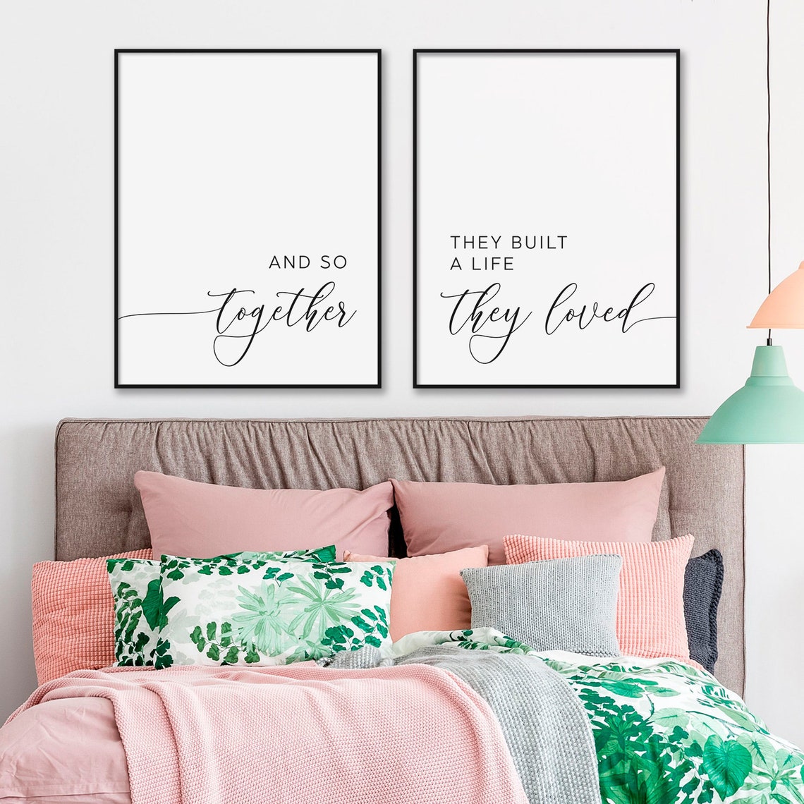 And so Together They Built a Life They Loved Printable Quote - Etsy