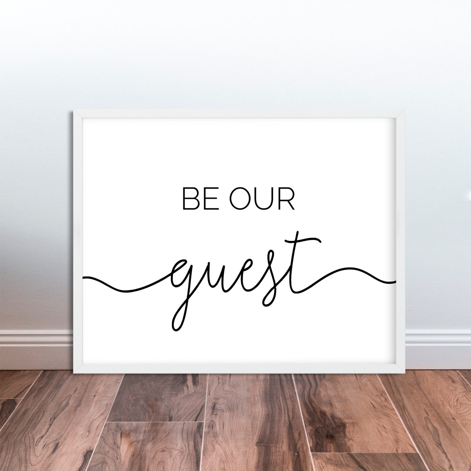 Be Our Guest Sign/guest Room Quote/welcome Sign/typography | Etsy
