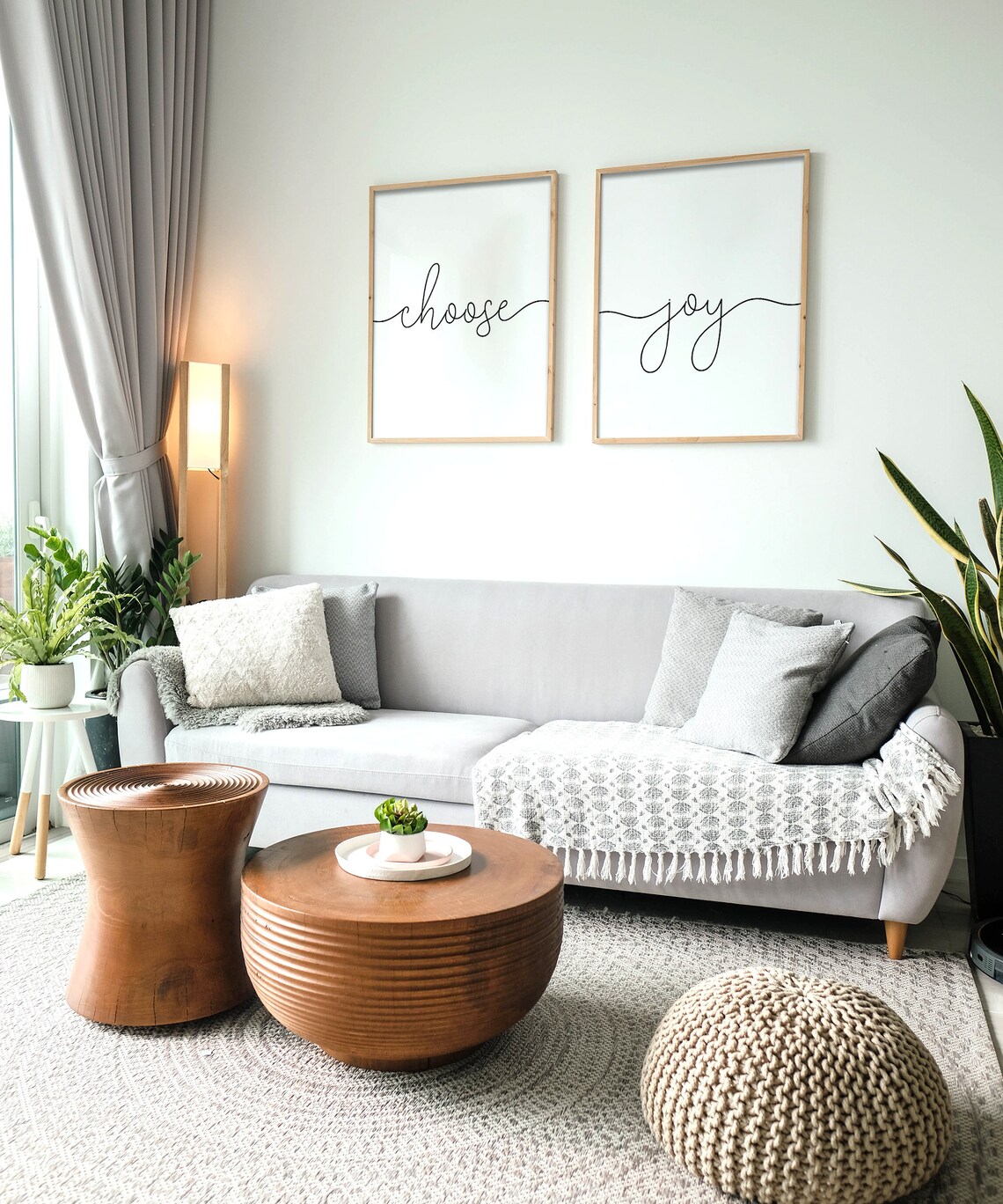 Choose Joy Print, Quote Print Diptych, Set of 2 Printable Posters ...
