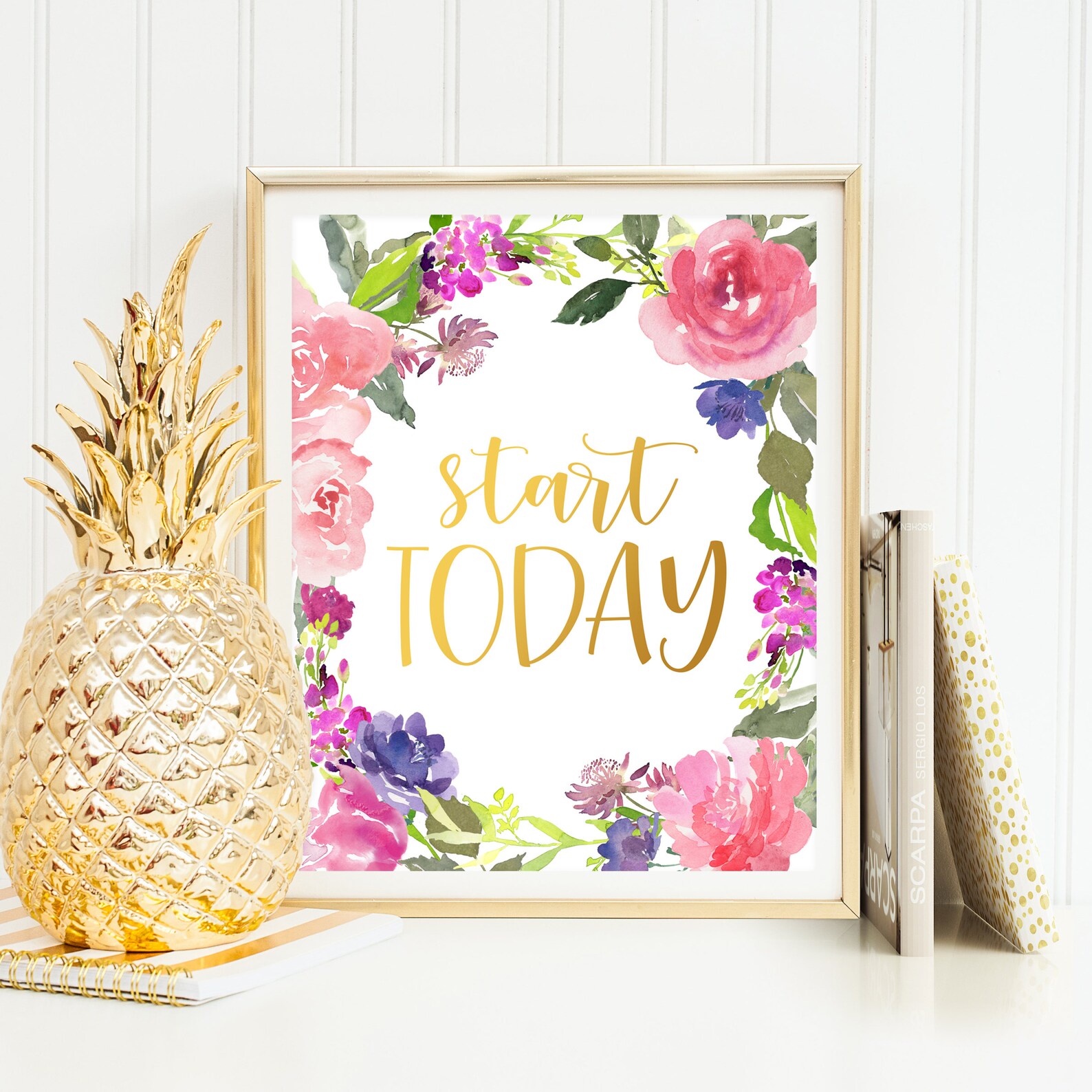 Start Today Motivational Printable Wall Decor Motivational Gifts for ...