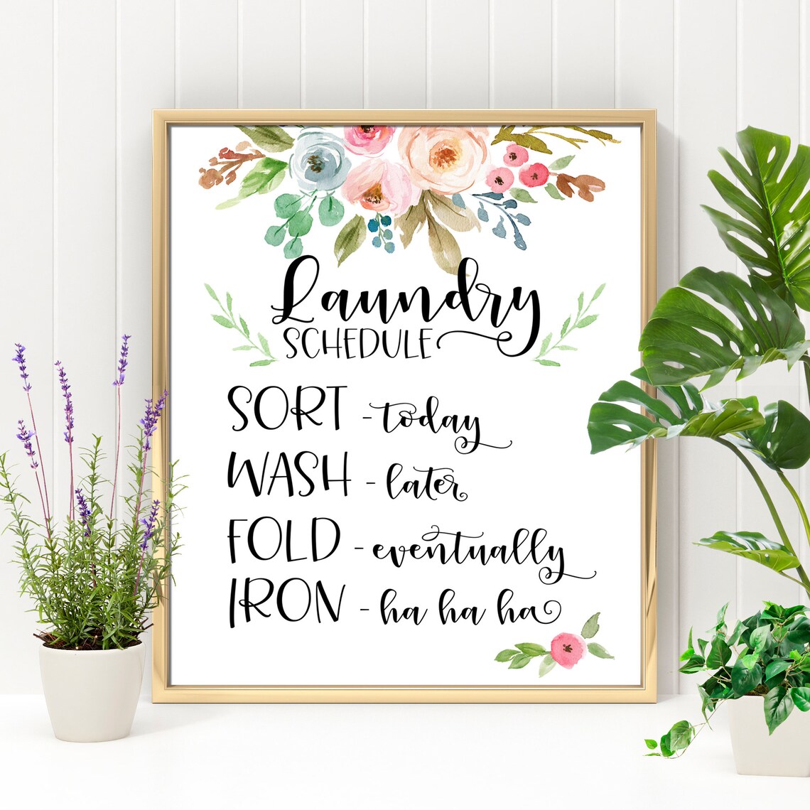 Laundry Set of 3 Printable Signs Memorable Days so Fresh so - Etsy