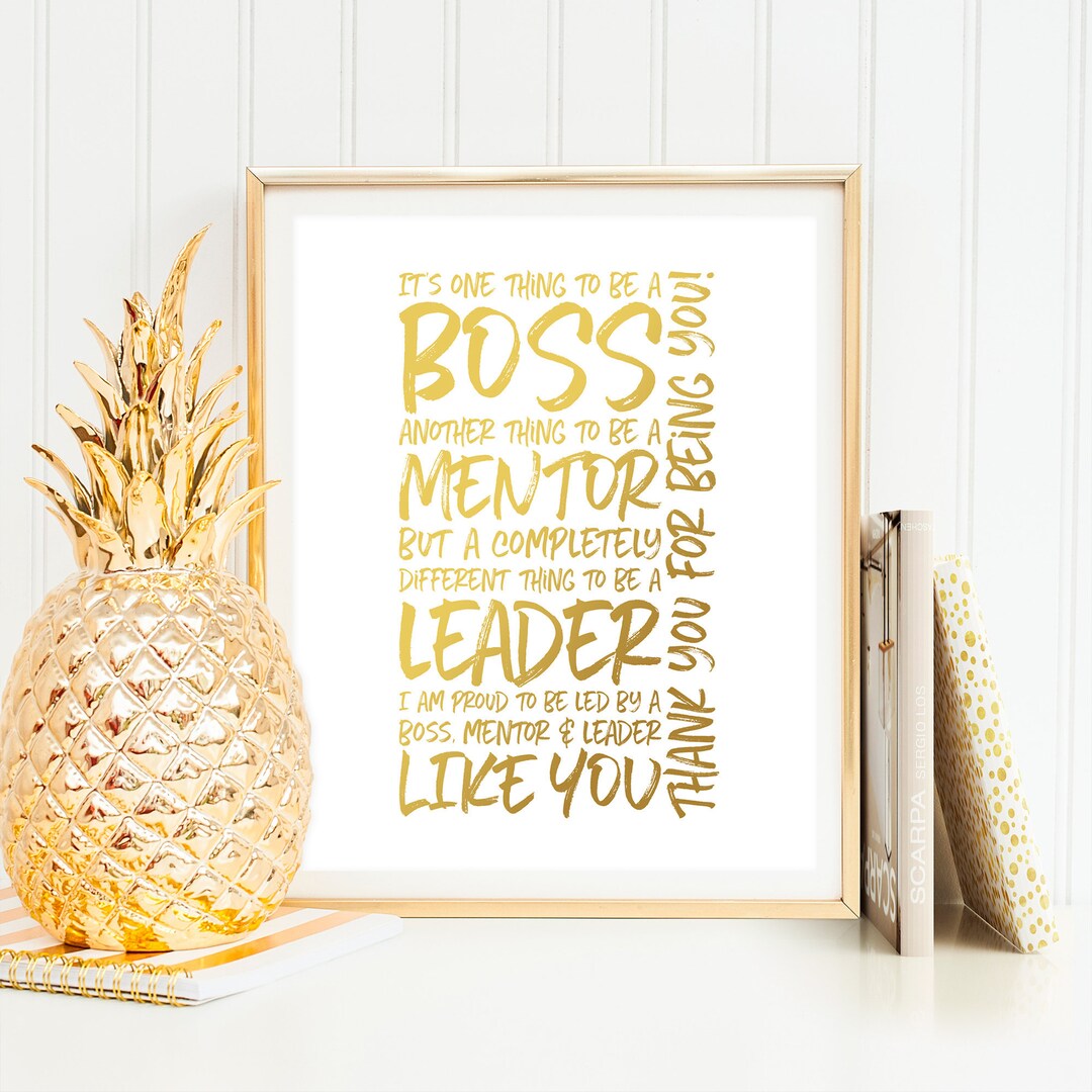Boss Thank You Gift - It’s One Thing to Be a Boss PRINTABLE Boss Day ...