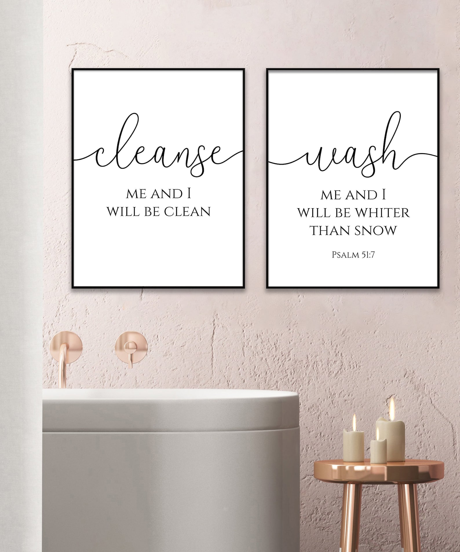 Cleanse Me and I Will Be Clean Wash Me and I Will Be Whiter - Etsy