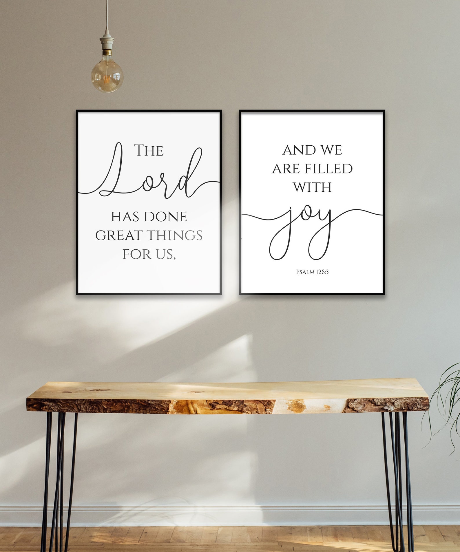 The Lord Has Done Great Things for Us and We Are Filled With | Etsy