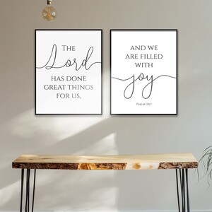 The Lord Has Done Great Things for Us and We Are Filled With Joy Psalm ...