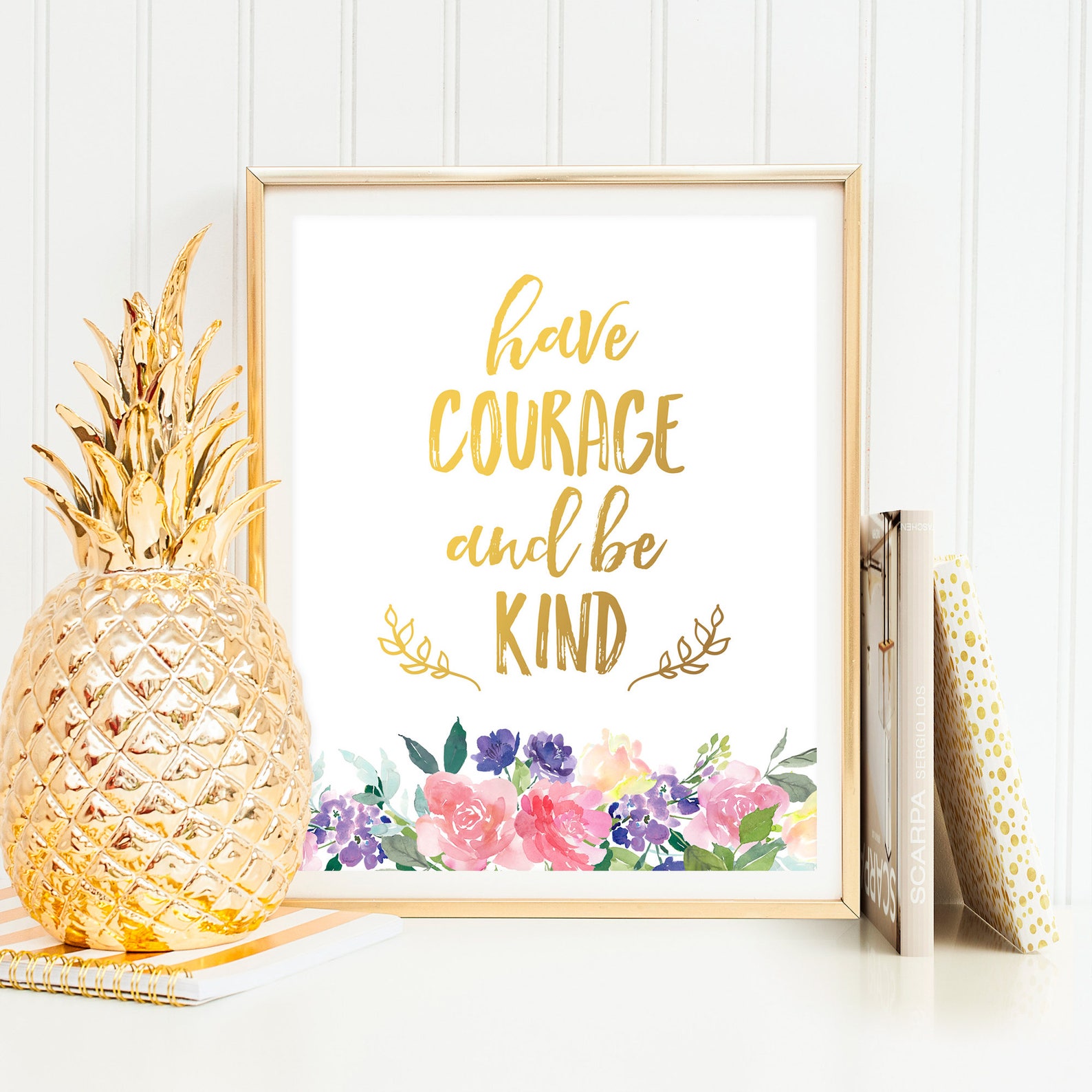 Have Courage and Be Kind Sign PRINTABLE Nursery Decor - Etsy