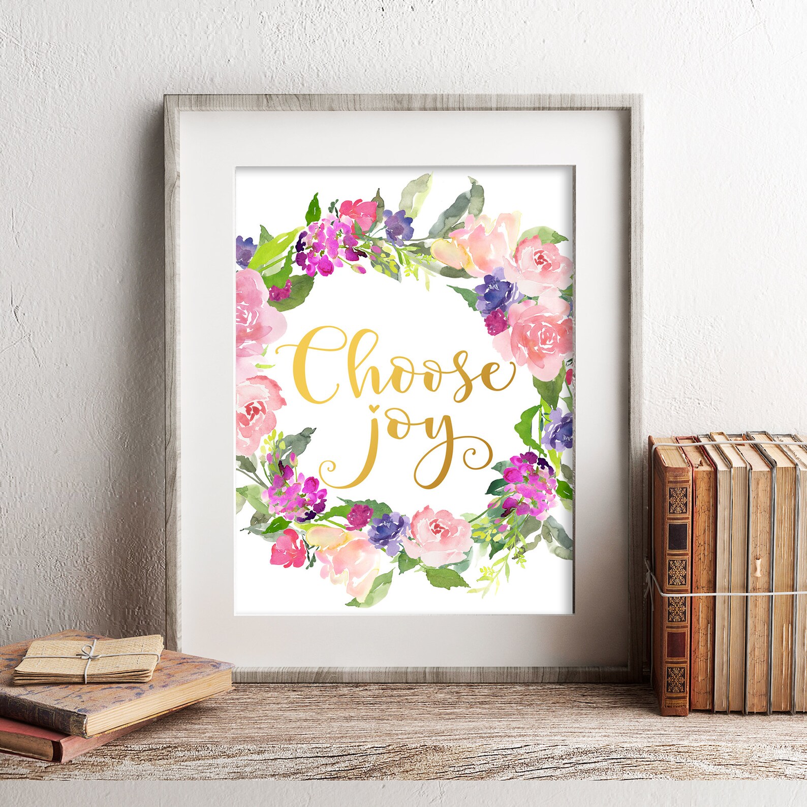 Choose Joy Sign PRINTABLE Motivational Quote Choose Joy Print Girl ...