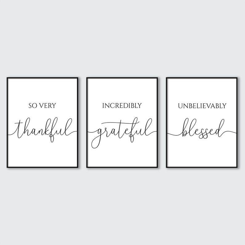So very thankful Incredibly grateful Unbelievably blessed | Etsy