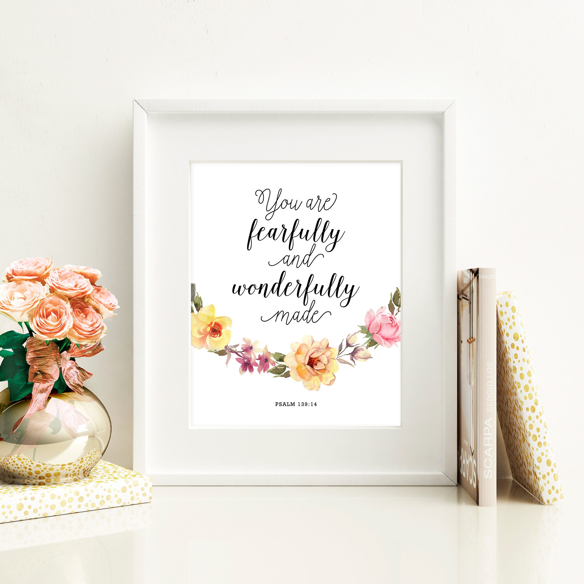 You Are Fearfully and Wonderfully Made Nursery Decor PRINTABLE | Etsy