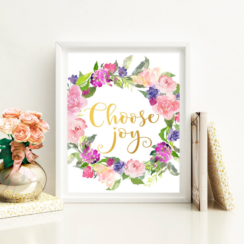 Choose Joy Sign PRINTABLE Motivational Quote Choose Joy Print - Etsy