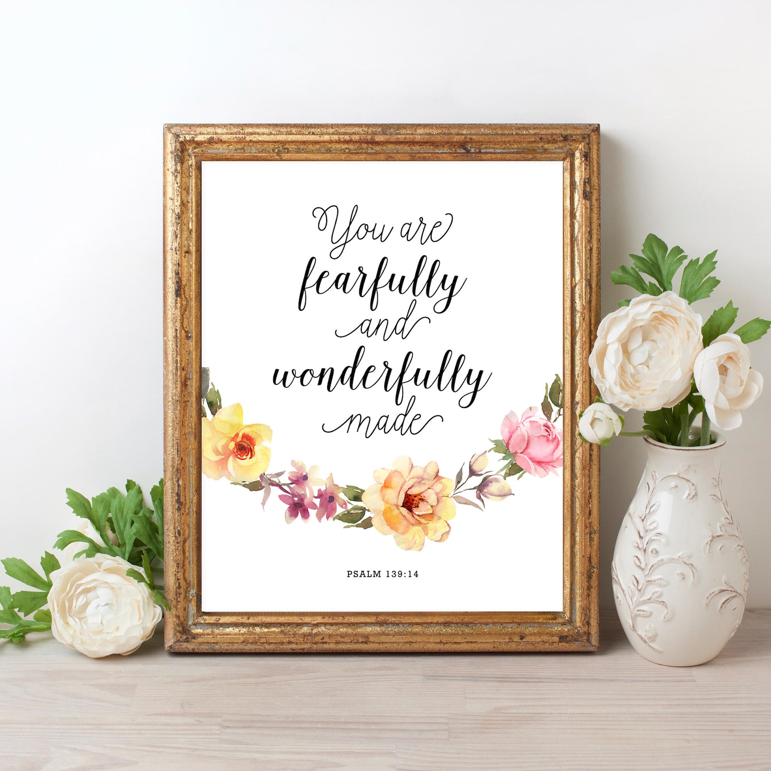 You Are Fearfully and Wonderfully Made Nursery Decor PRINTABLE ...