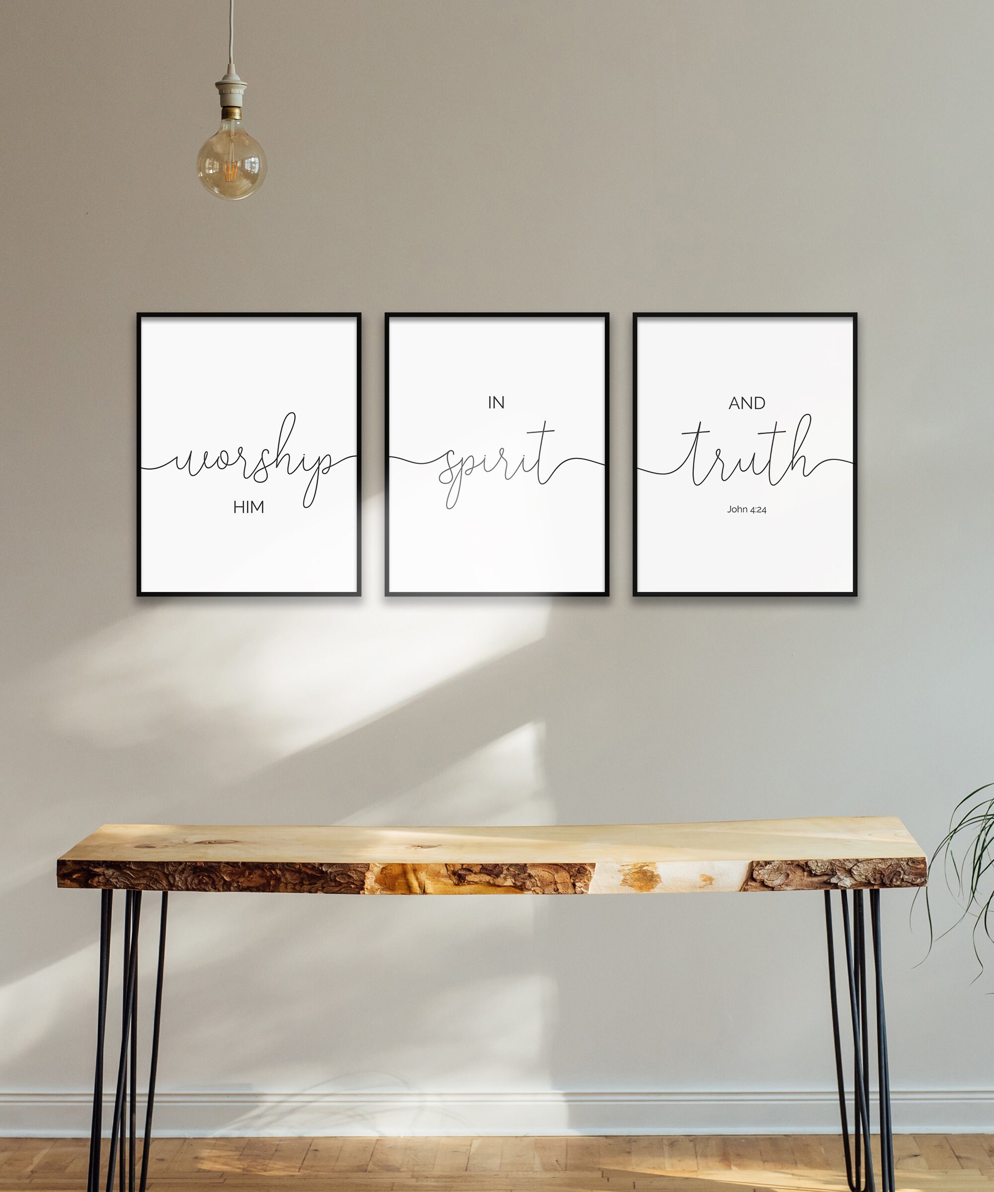 Worship Him in Spirit and Truth, John 4:24 – Scripture Printable Quote ...