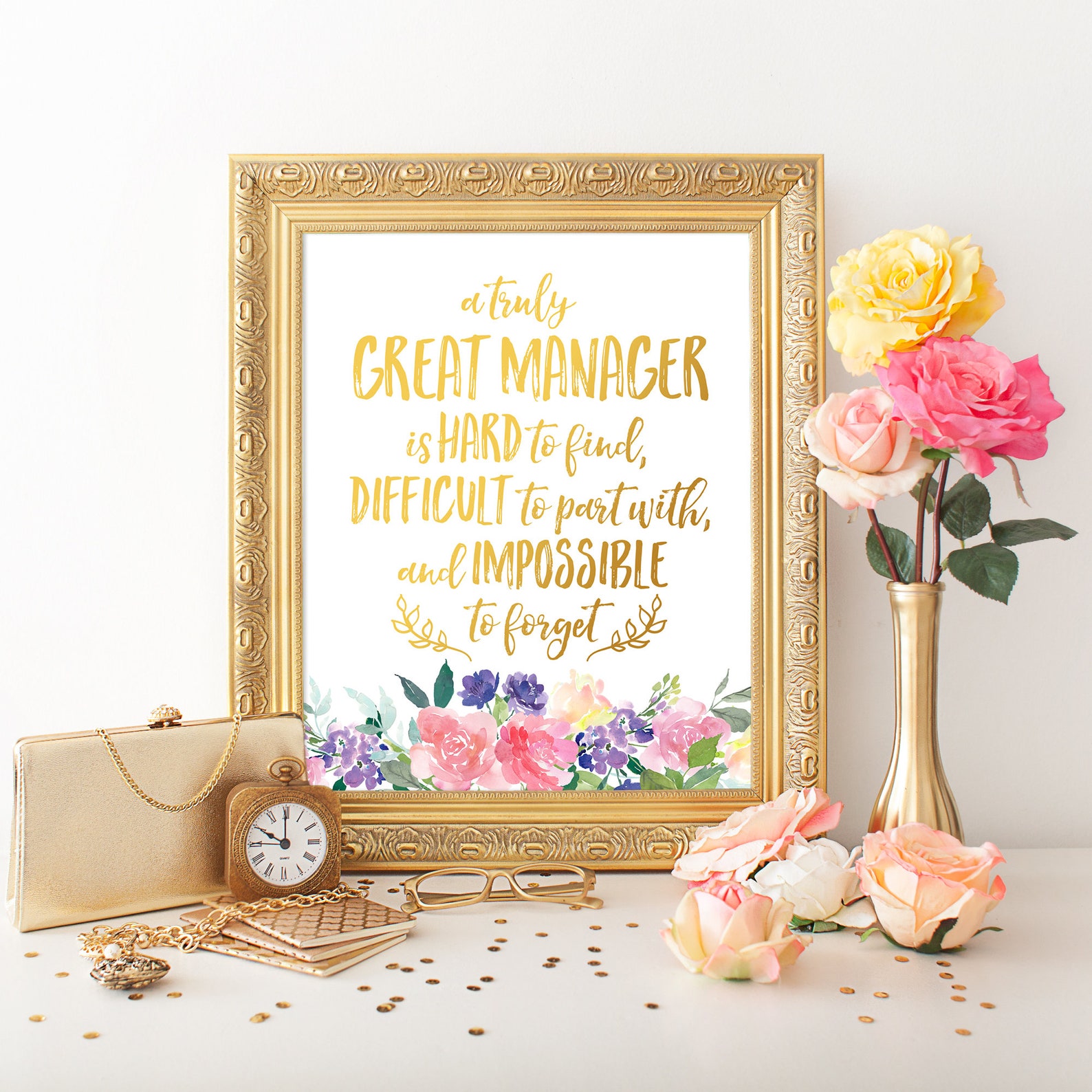 Manager Gift A Truly Great Manager PRINTABLE QUOTE Manager - Etsy