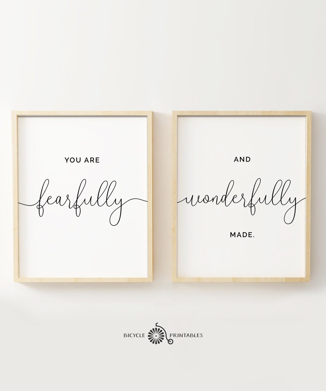 You Are Fearfully and Wonderfully Made – Nursery Decor Printable Quote ...