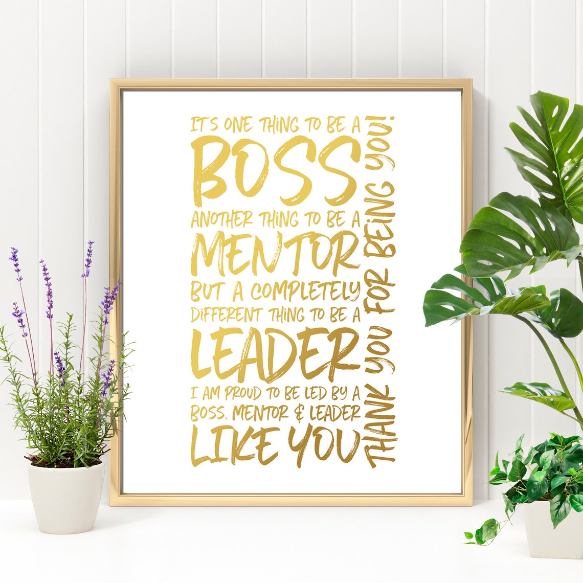 Boss Thank You Gift - It’s One Thing to Be a Boss PRINTABLE Boss Day ...