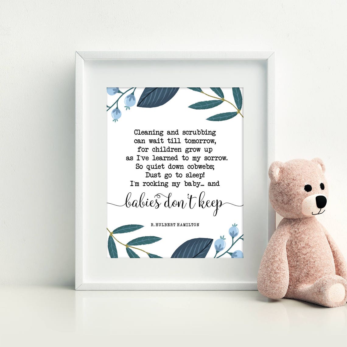Babies Don't Keep PRINTABLE Quote A Poem by Ruth Hulbert Hamilton ...