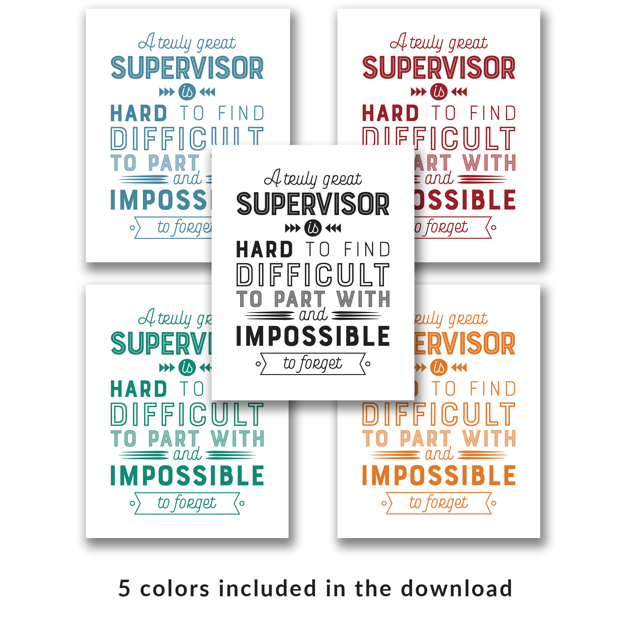 Supervisor Gift A truly great supervisor PRINTABLE Quote | Etsy