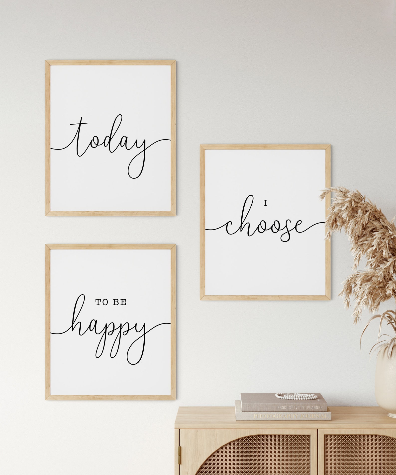Today I Choose to Be Happy Inspirational Quote Motivational Decor Set ...