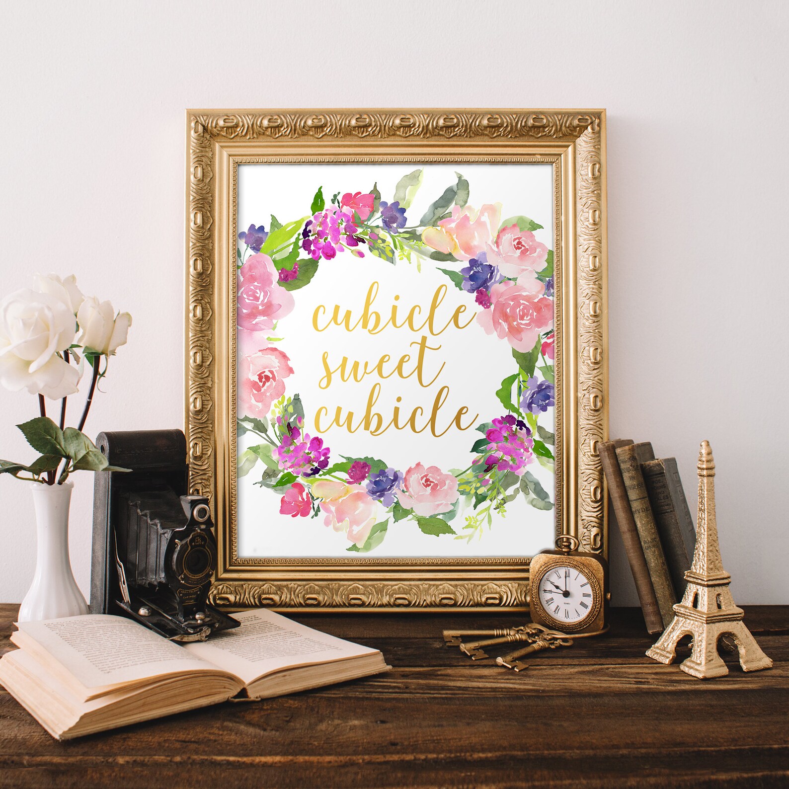 Cubicle Decor Cubicle Sweet Cubicle Sign PRINTABLE Office | Etsy