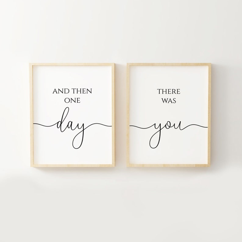 And then one day there was You Love Quote Printable Quote | Etsy