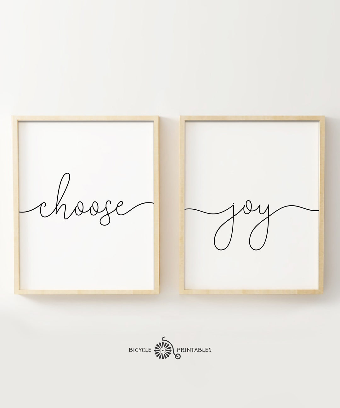 Choose Joy Print, Quote Print Diptych, Set of 2 Printable Posters ...