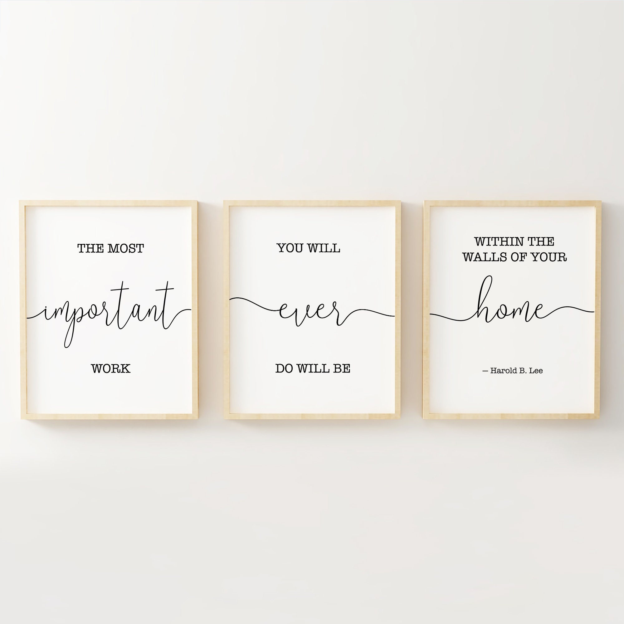 The Most Important Work You Will Ever Do Will Be Within the | Etsy