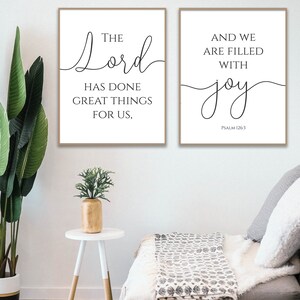 The Lord Has Done Great Things for Us and We Are Filled With Joy Psalm ...