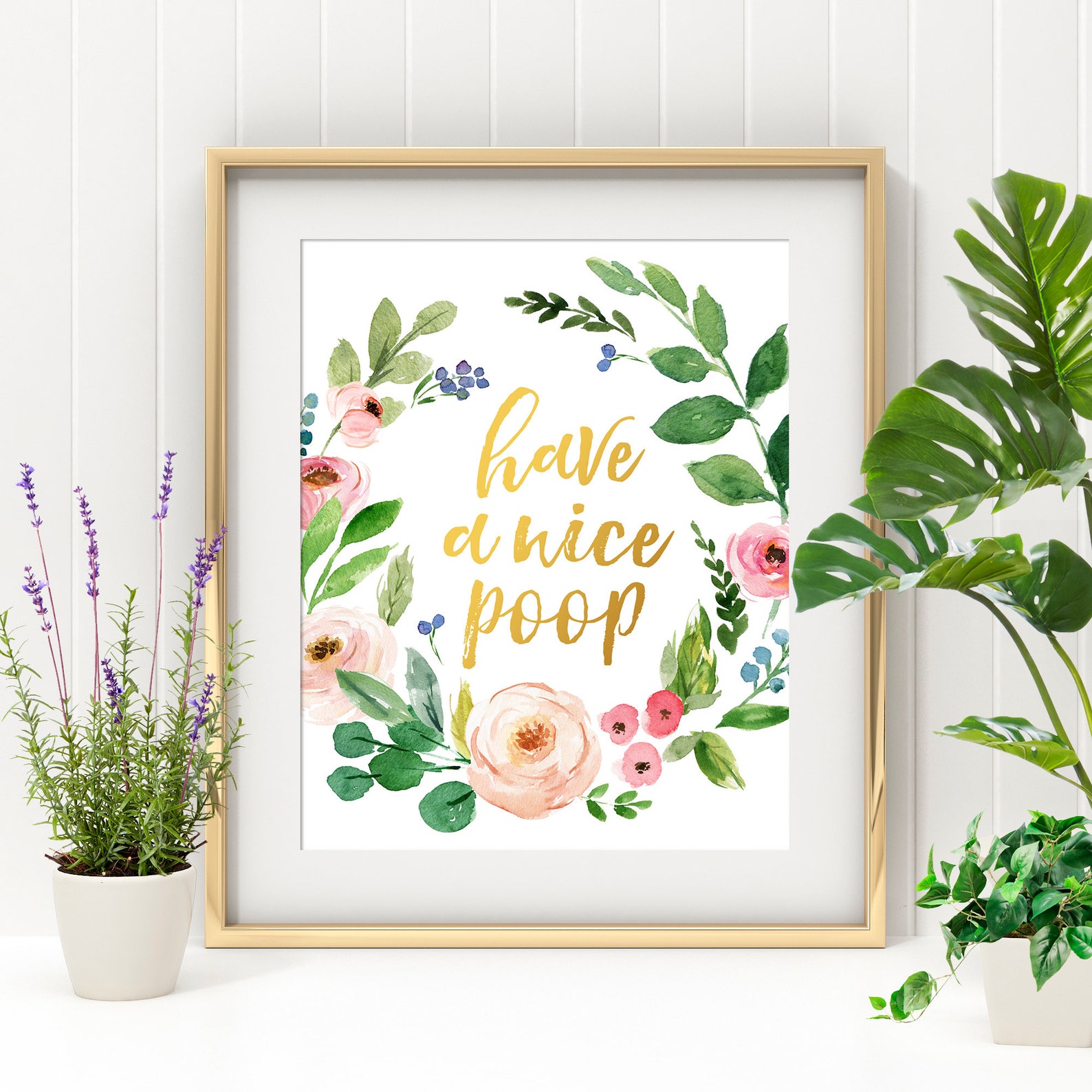 Have a Nice Poop Bathroom Sign Bathroom Wall Art Print Funny | Etsy