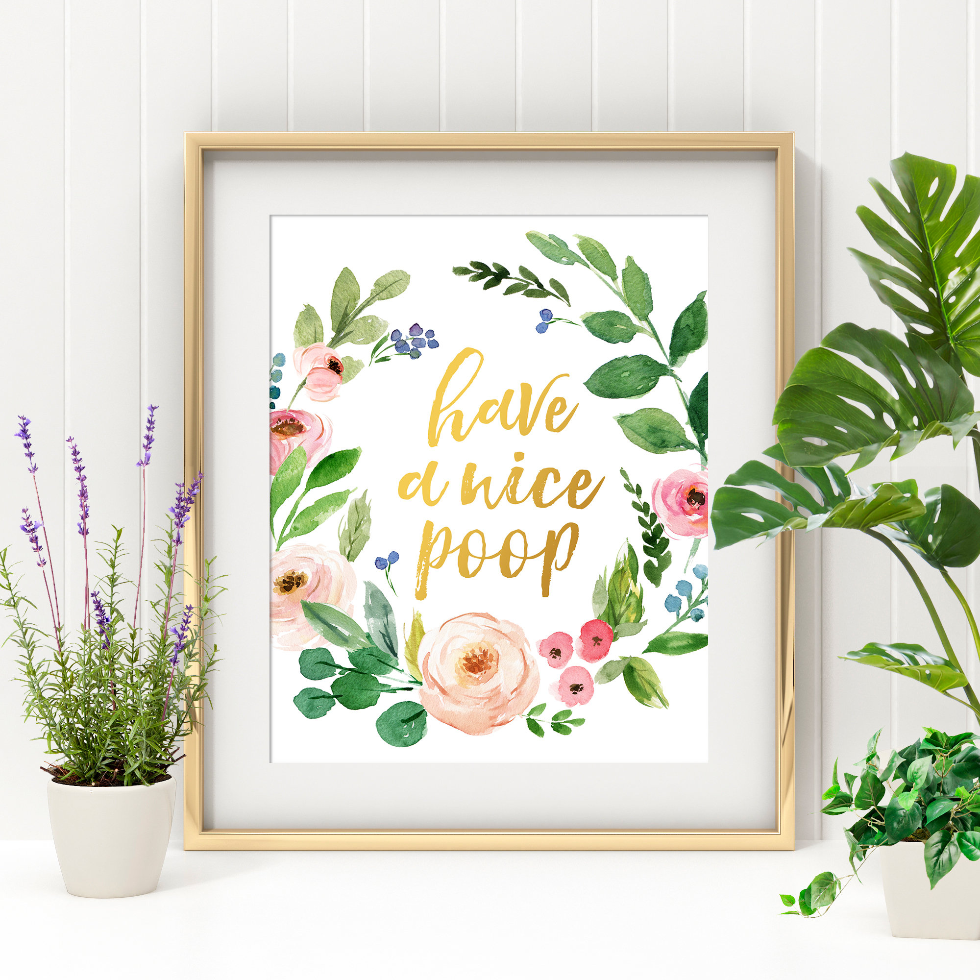 Have a Nice Poop Bathroom Sign Bathroom Wall Art Print Funny | Etsy