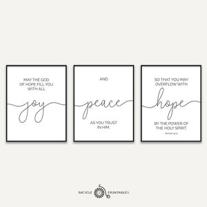 May God Fill You With Joy and Peace so That You May Overflow With Hope ...