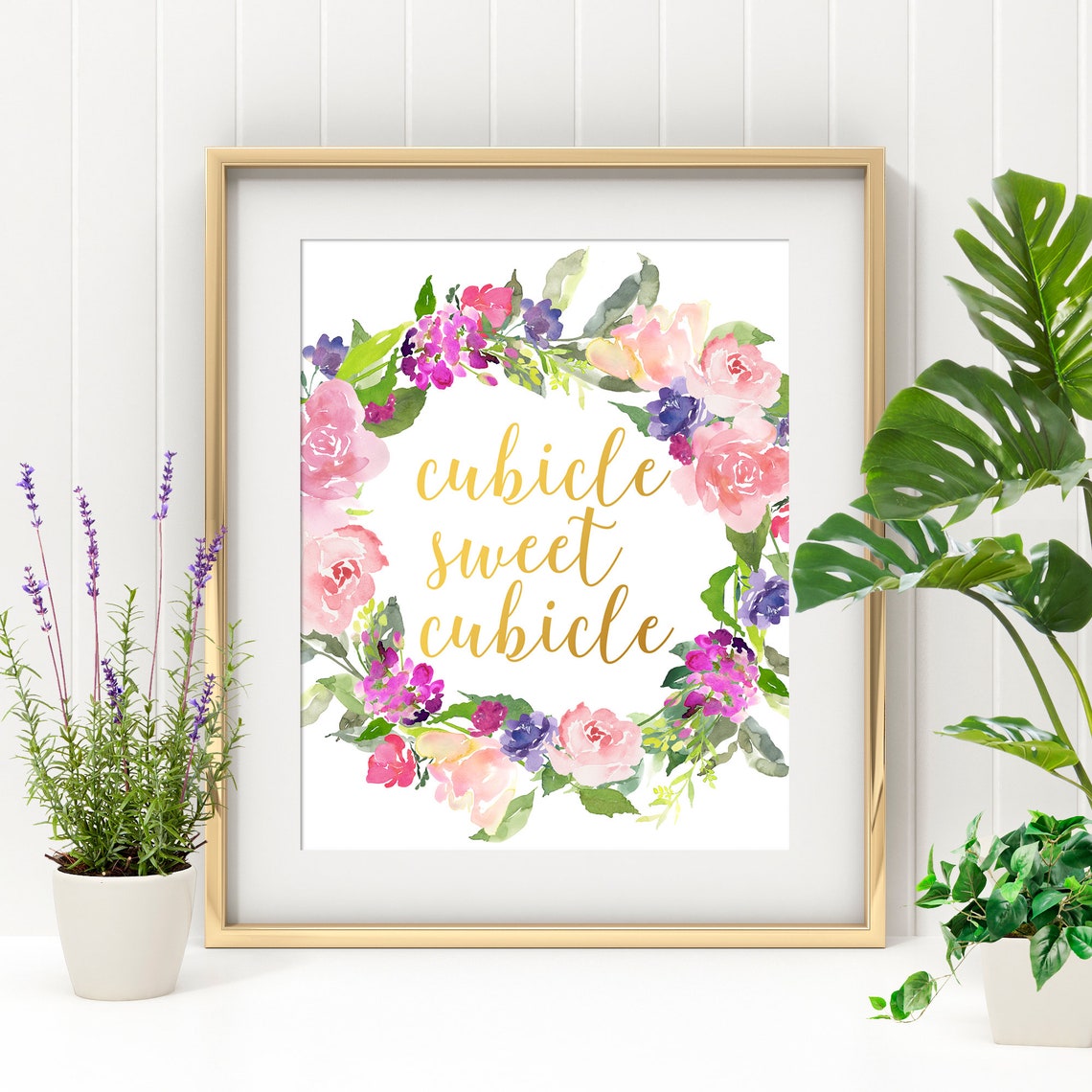 Cubicle Decor Cubicle Sweet Cubicle Sign PRINTABLE Office | Etsy