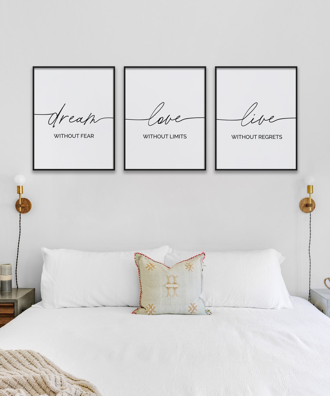 Dream Without Fear Love Without Limits Live Without Regrets - Etsy