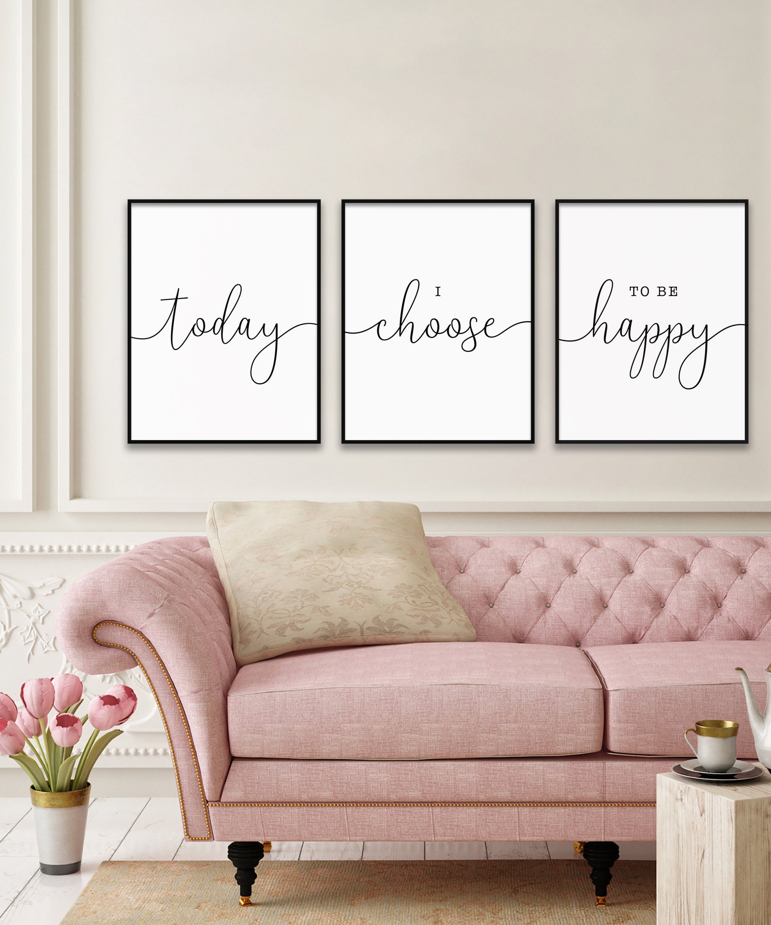 Today I Choose to Be Happy Inspirational Quote Motivational Decor Set ...