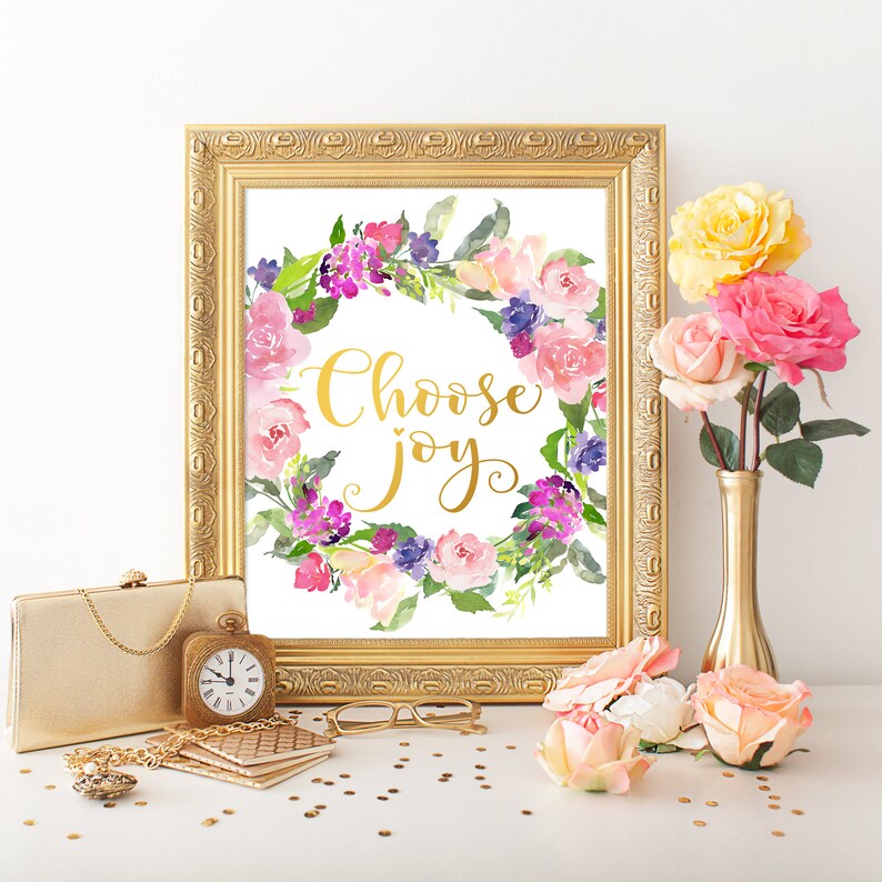 Choose Joy Sign PRINTABLE Motivational Quote Choose Joy Print - Etsy