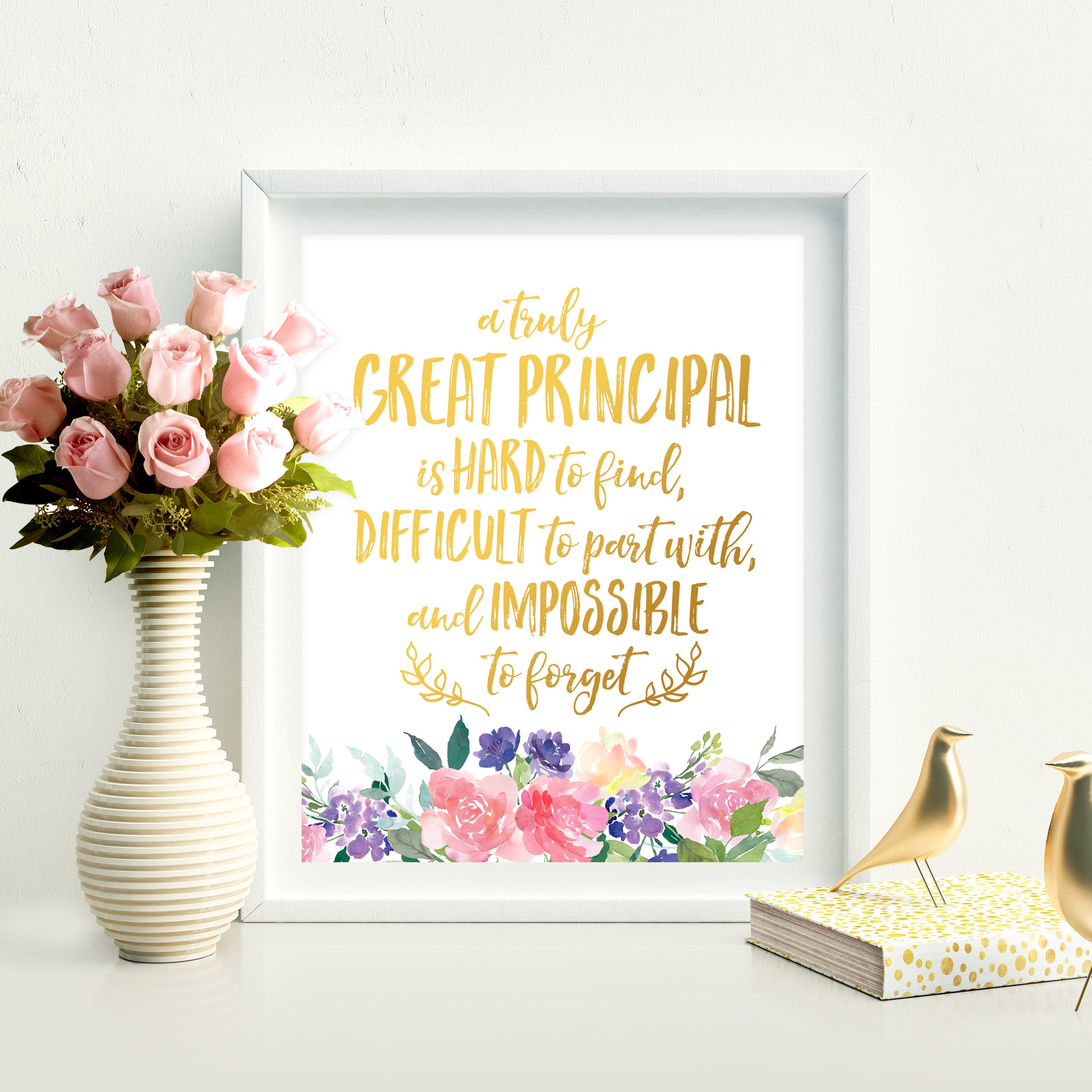 Principal Gift PRINTABLE Quote A Truly Great Principal - Etsy