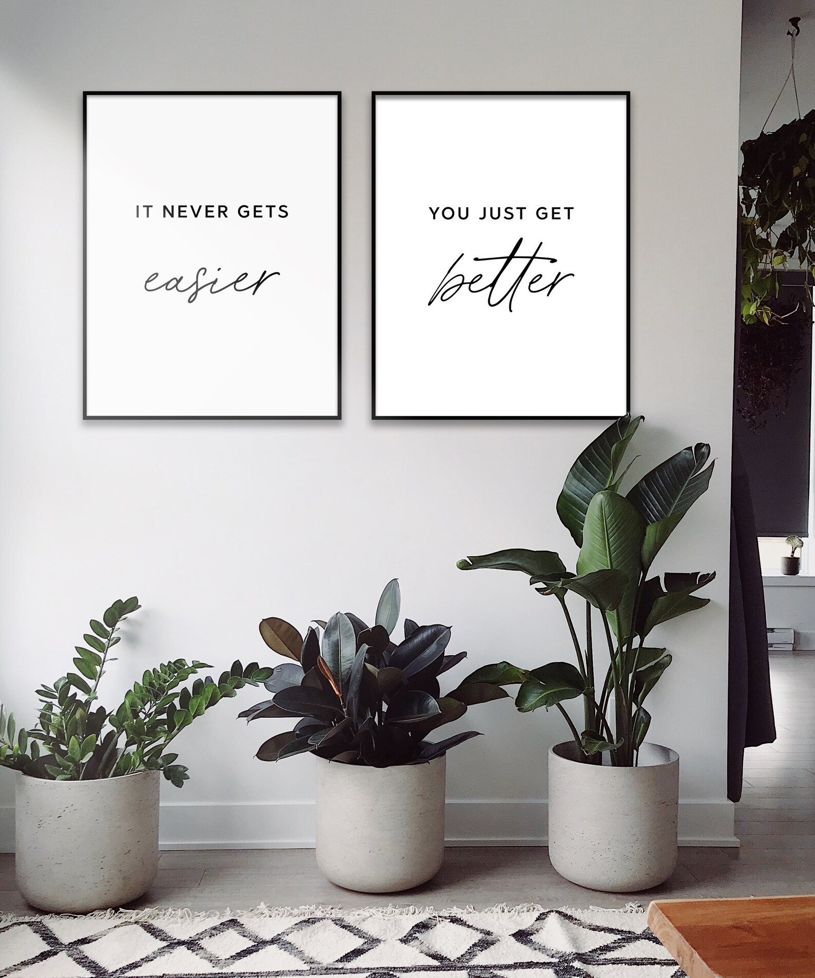 It Never Gets Easier You Just Get Better Motivational Quote - Etsy