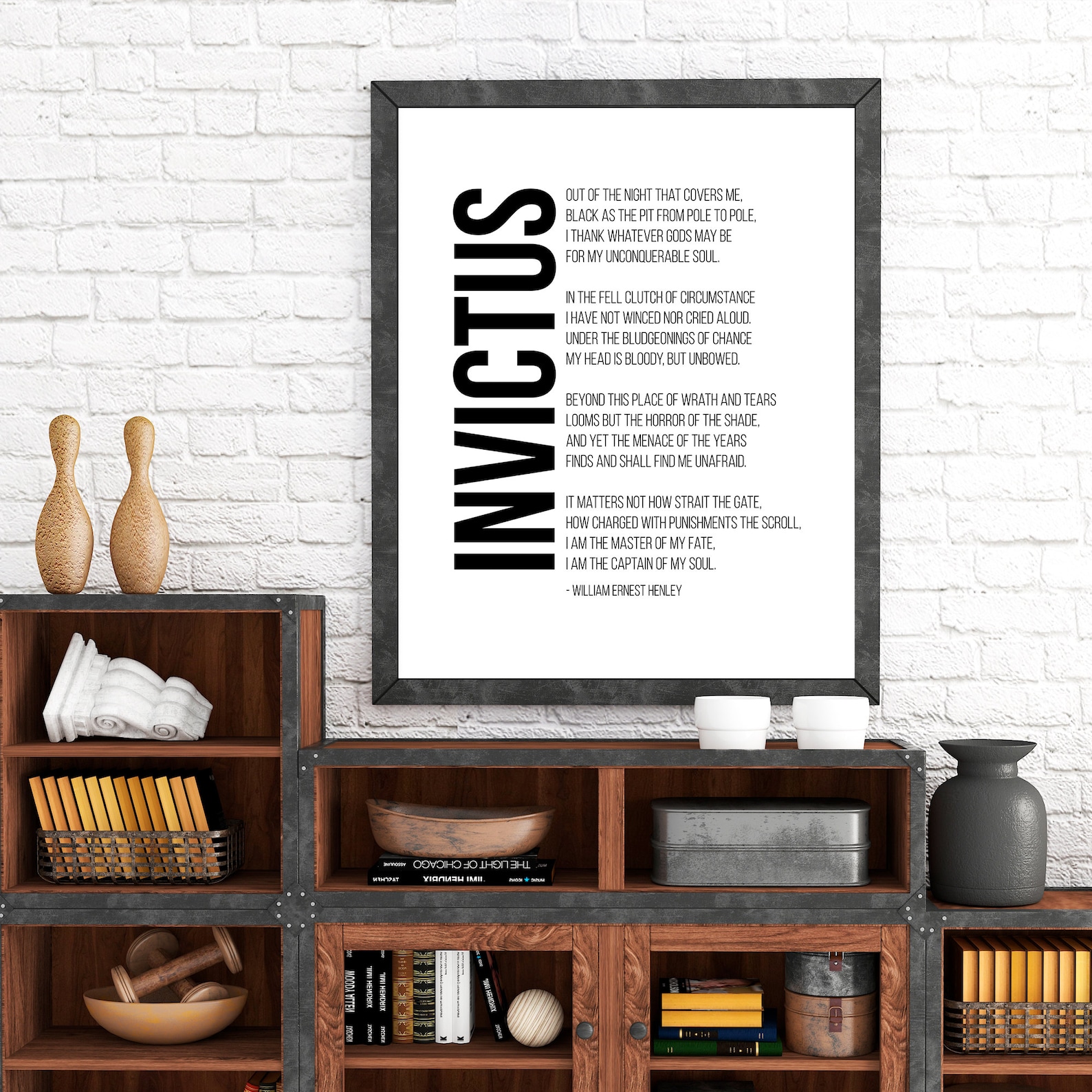 Invictus Poem Print I Am the Captain of My Soul Printable | Etsy