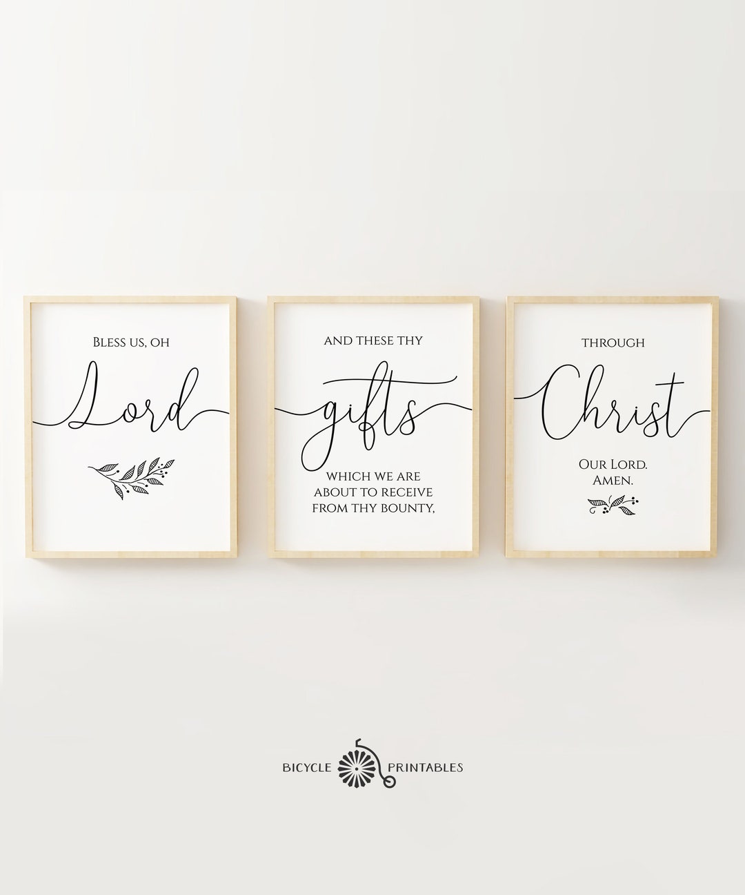 Bless Us Oh Lord and These Thy Gifts Which We Are About to Receive ...