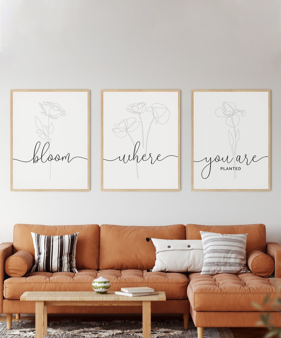 Bloom Where You Are Planted – Motivational Quote, Set of 3 Prints ...