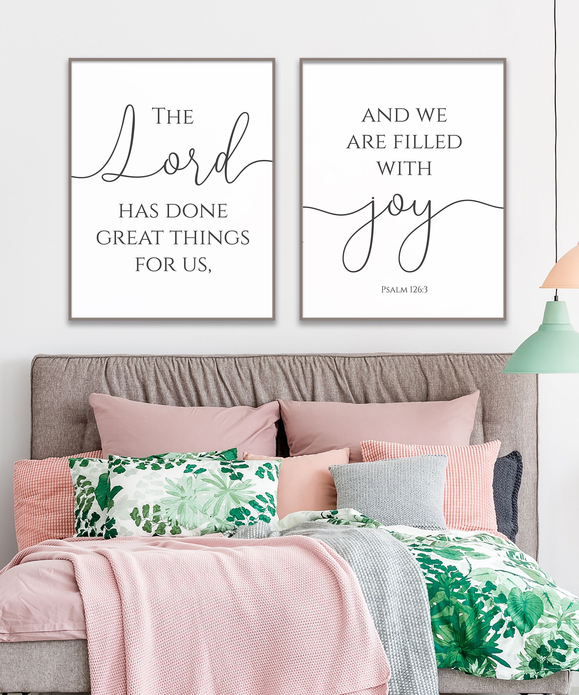 The Lord Has Done Great Things for Us and We Are Filled With - Etsy