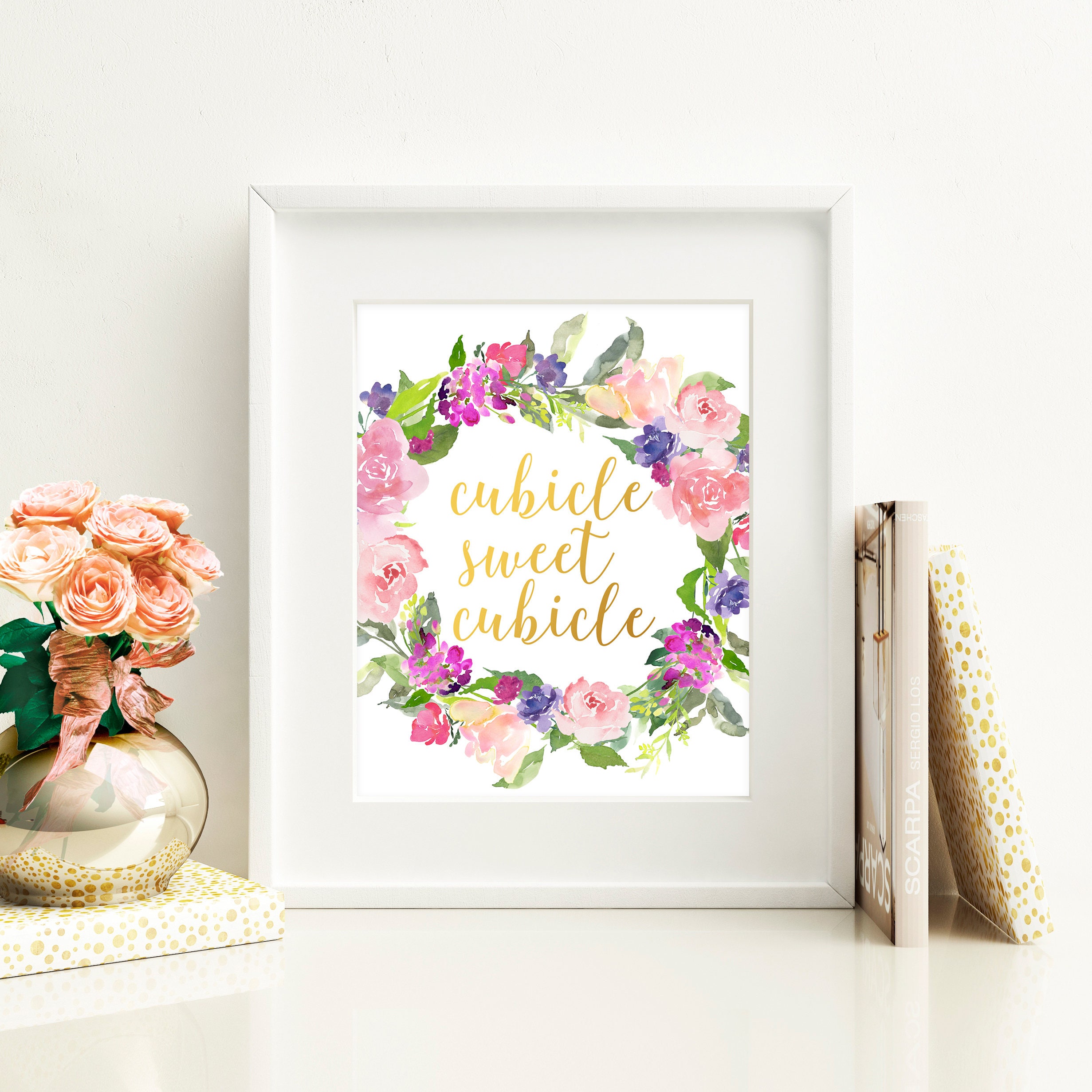 Cubicle Decor Cubicle Sweet Cubicle Sign PRINTABLE Office - Etsy