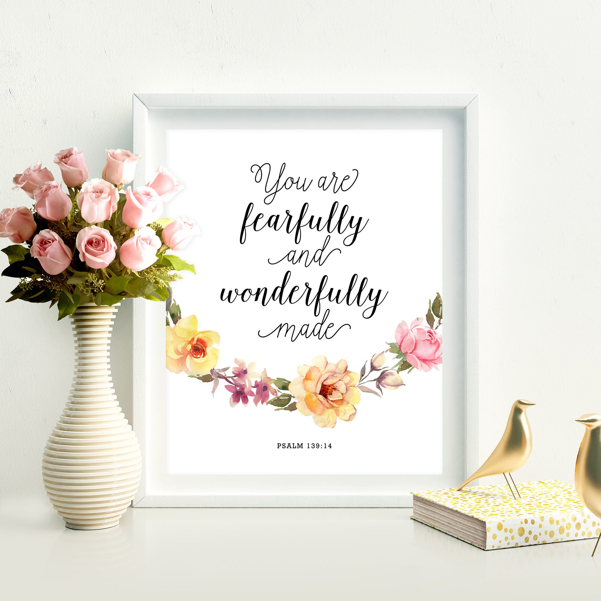 You Are Fearfully and Wonderfully Made Nursery Decor PRINTABLE ...