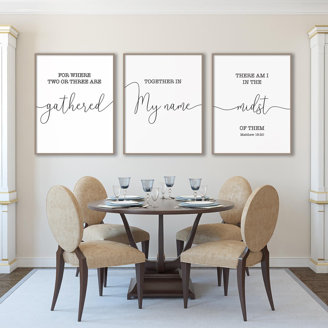 For Where Two or Three Are Gathered Together There Am I in the - Etsy
