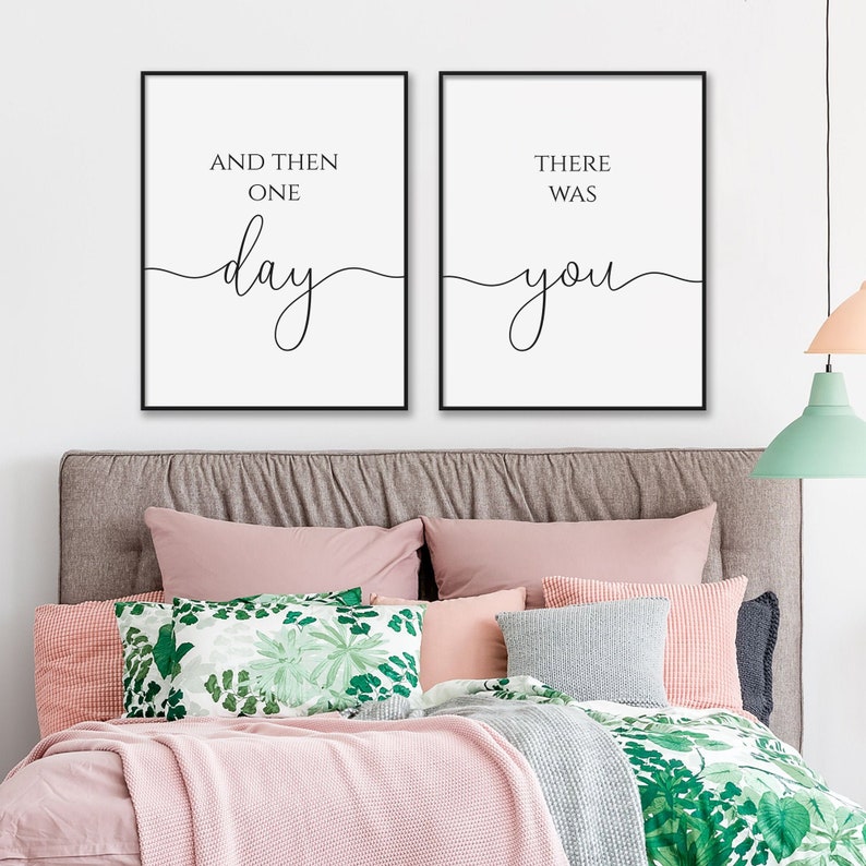 And Then One Day There Was You Love Quote Printable Quote - Etsy