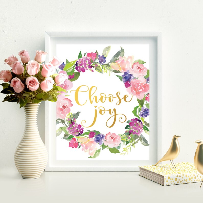 Choose Joy Sign PRINTABLE Motivational Quote Choose Joy Print - Etsy