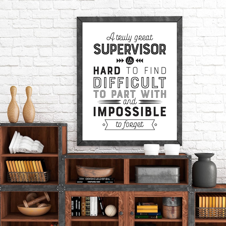 Supervisor Gift A Truly Great Supervisor PRINTABLE Quote - Etsy