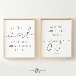 The Lord Has Done Great Things for Us and We Are Filled With Joy Psalm ...