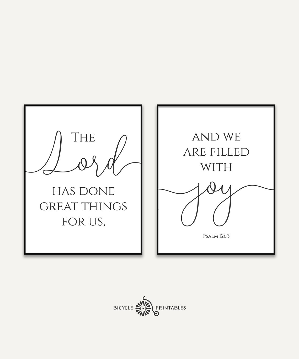 The Lord Has Done Great Things for Us and We Are Filled With - Etsy