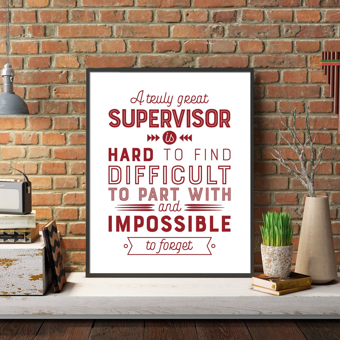 Supervisor Gift A Truly Great Supervisor PRINTABLE Quote - Etsy